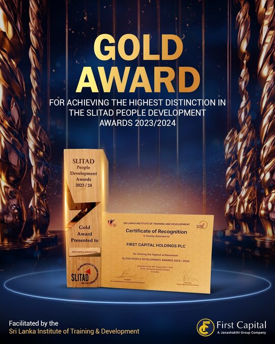 First Capital Wins GOLD at SLITAD People Development Awards - Corporate ...
