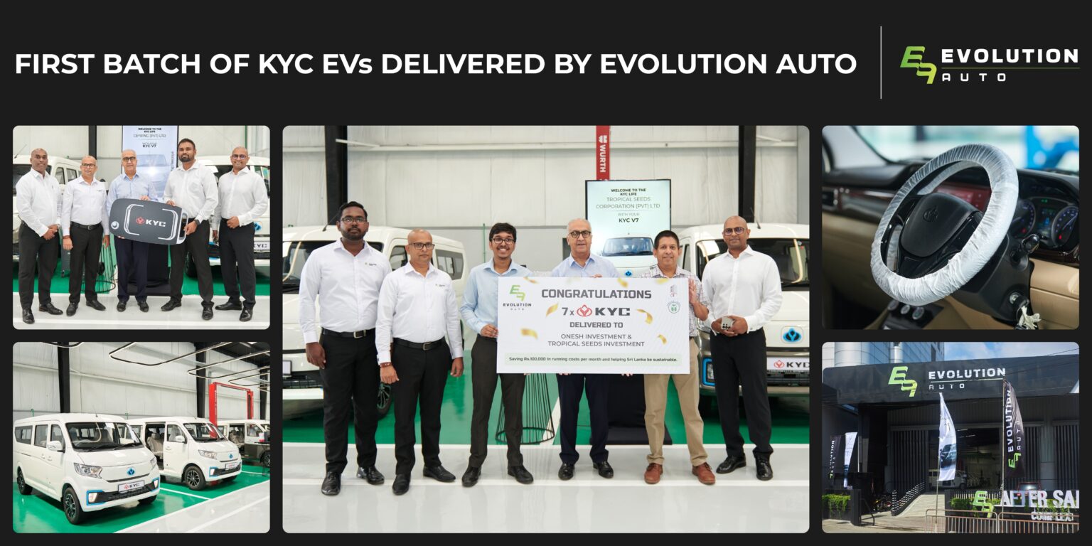 Evolution Auto Delivers First Fleet of KYC Electric Vans to Sri Lankan ...